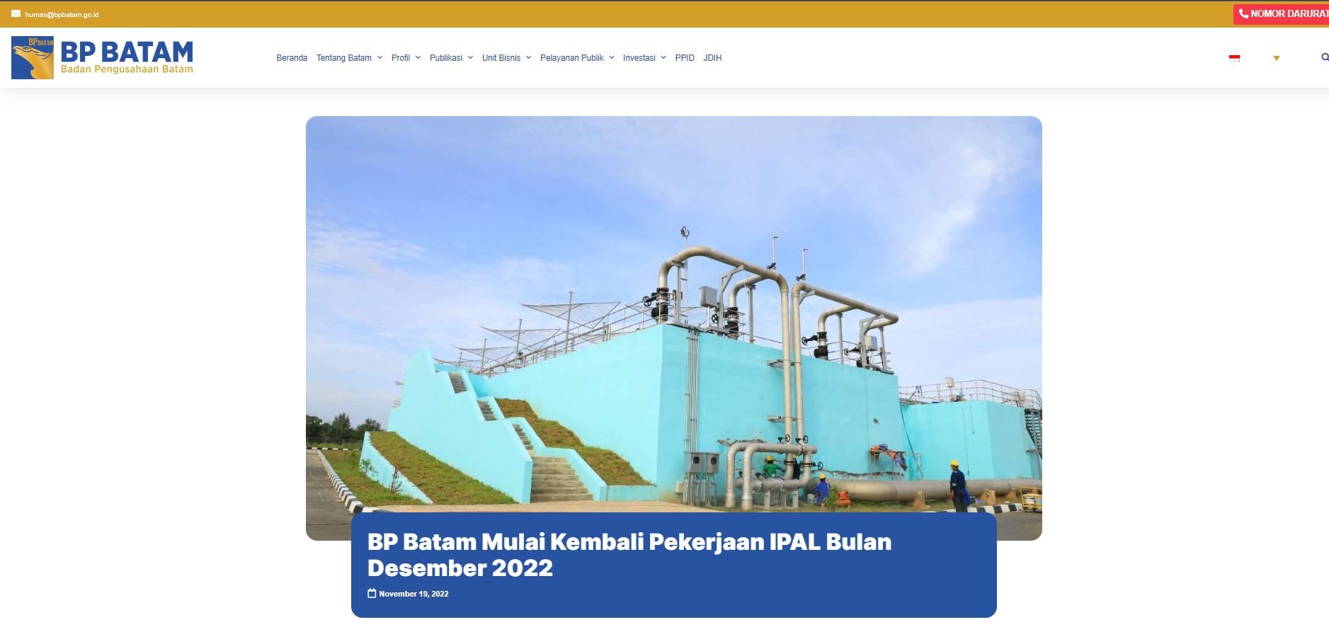BP Batam Bohongi Publik di Proyek IPAL Batam? - Indonesia News Now ...